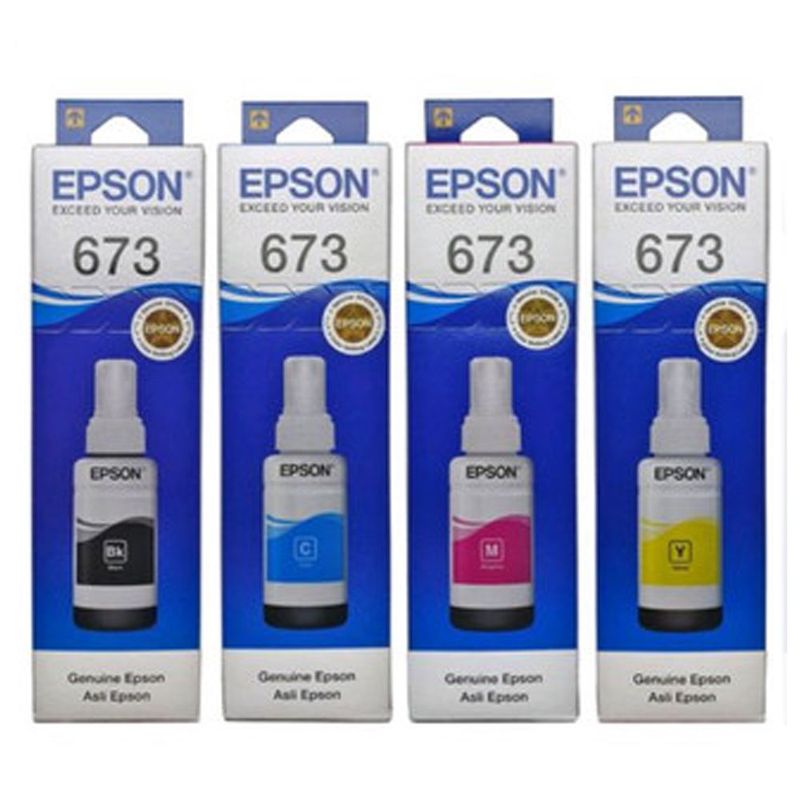 EPSON TINTA 673 SET 4 WARNA (CYAN, MAGENTA, YELLOW, BLACK)