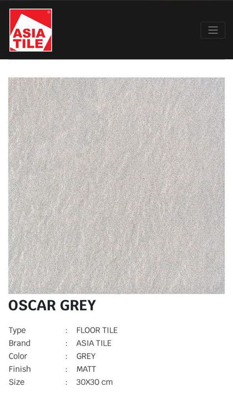 Kramik 30 x 30 Oscar Grey