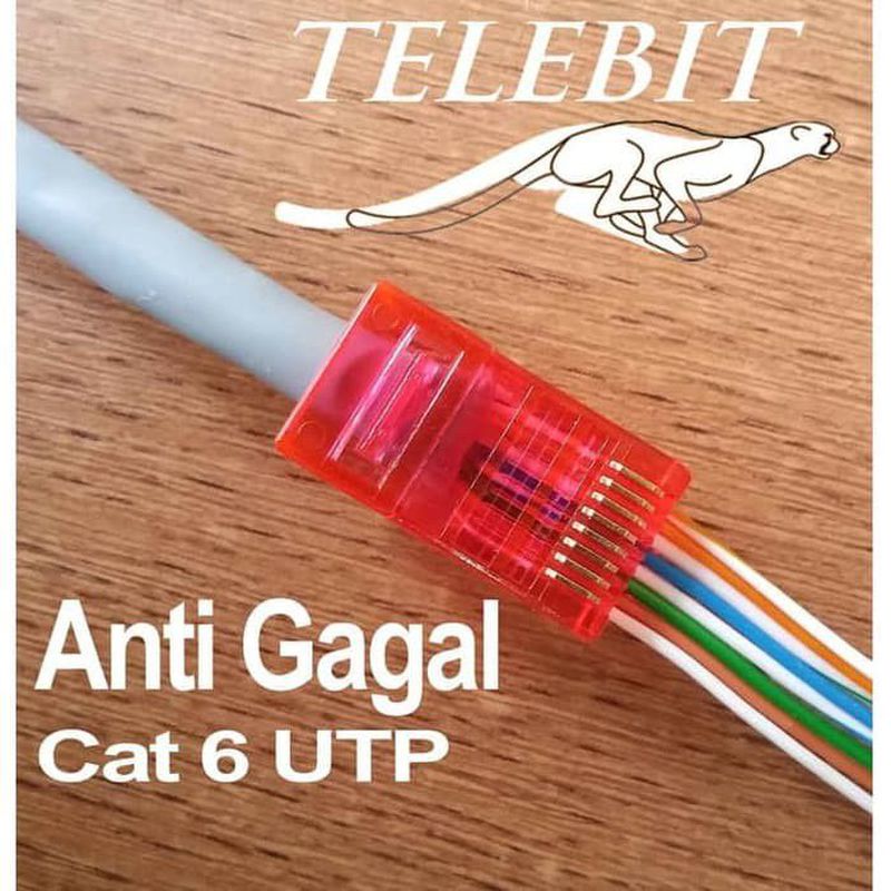Telebit RJ45 Anti Gagal CAT 6