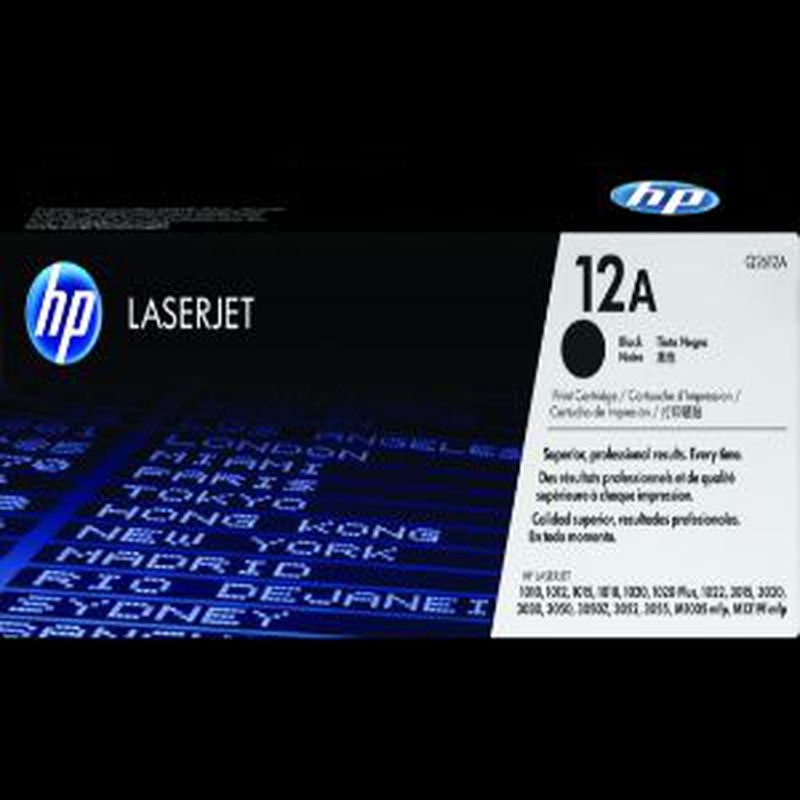 HP LASERJET TONER CARTRIDGE 12A BLACK ORIGINAL