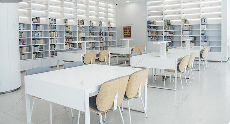 Meja Baca Perpustakaan 200x100x40 cm