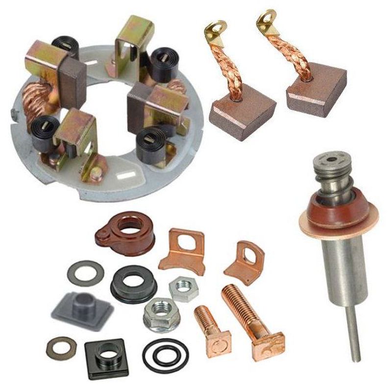 PLUNGER STARTER,KIT STARTER,CARBON BRUSH SET