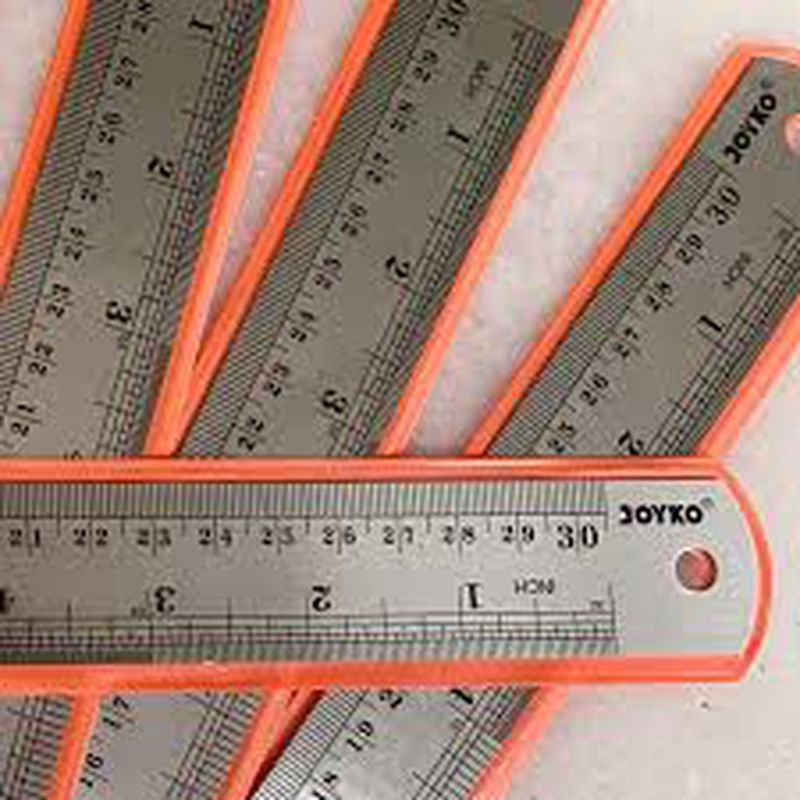 PENGGARIS BESI TEBAL 30 cm TIDAK KARAT STAINLESS STEEL