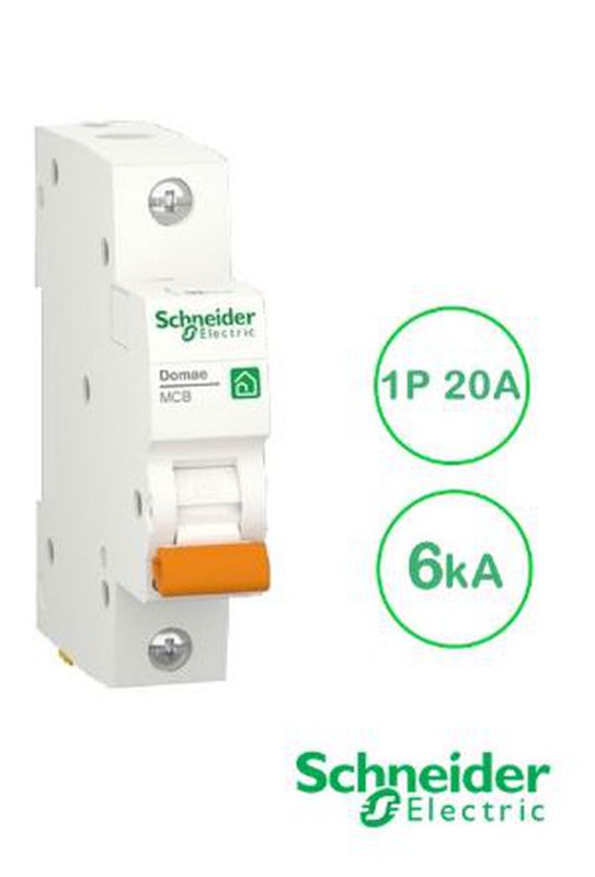 SCHNEIDER MCB 1P 20A 6KA
