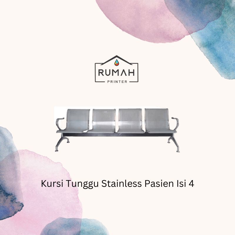 Kursi Tunggu Stainless Pasien isi 4