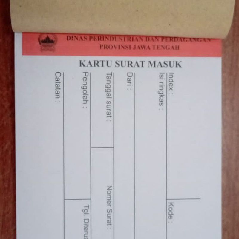 Kartu Surat Masuk