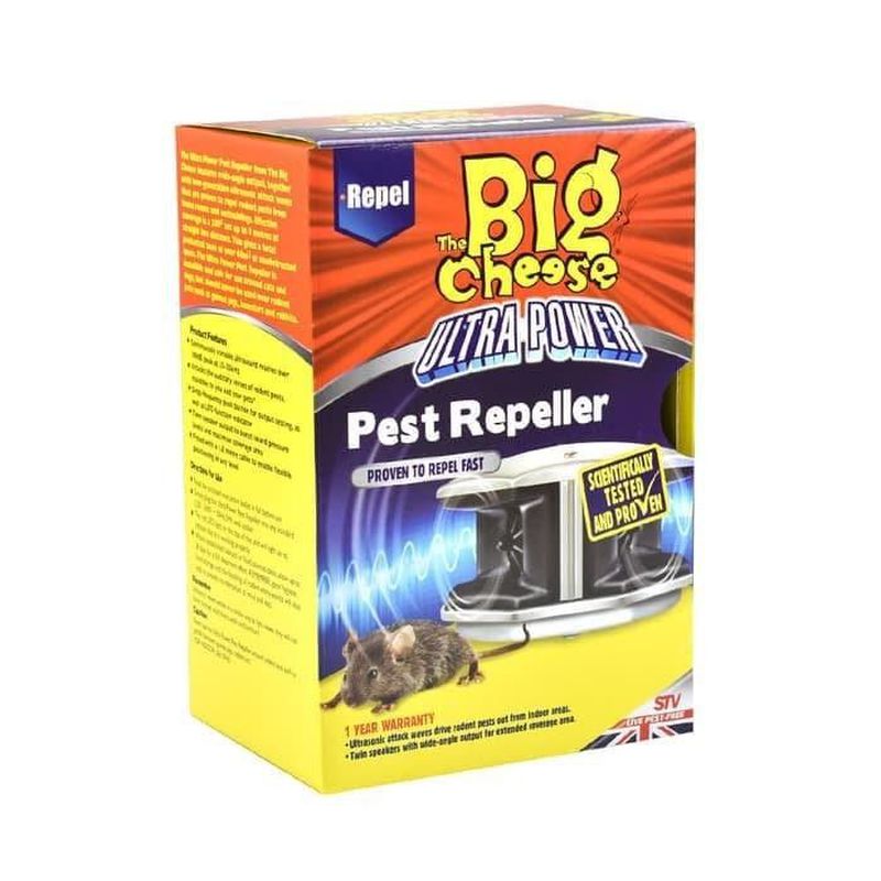 Alat pengusir tikus Ultrasonic The Big Cheese Repel Ultra Power Pest ...