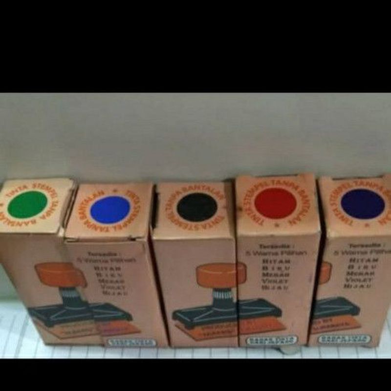 Tinta stamp tanpa bantalan - Hijau Tua