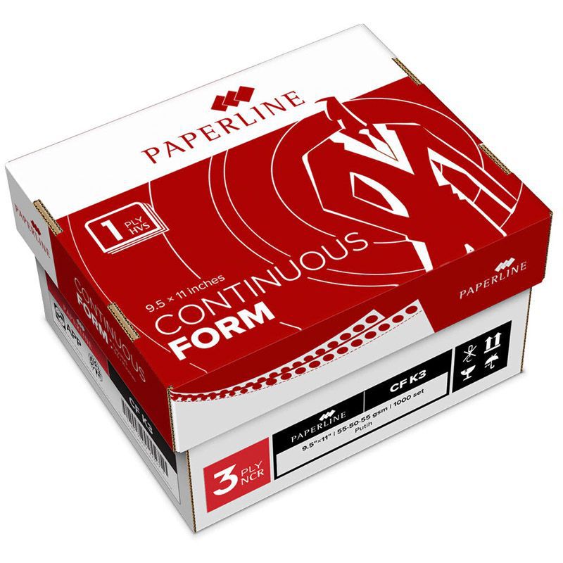 Kertas form continous 3 ply uk A4