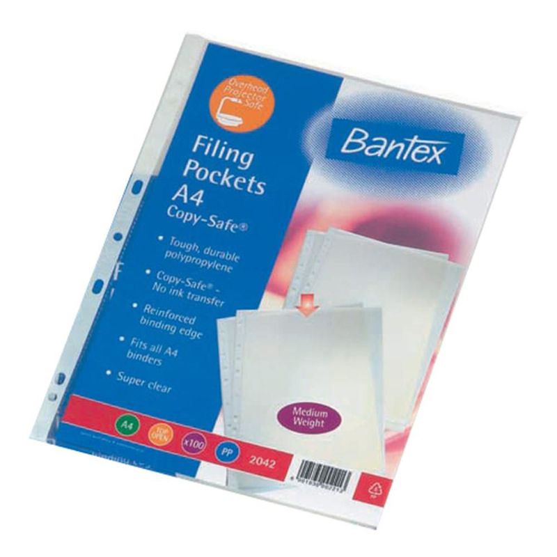 BANTEX Pocket Folder With Top Opening Size A4 2042