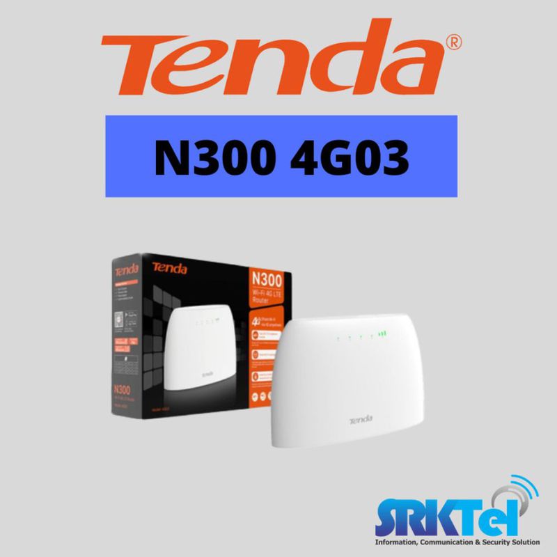 TENDA 4G03 3G/4G/LTE Modem Router N300 Wifi
