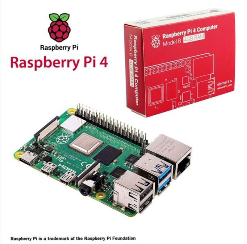 Raspberry Pi 4 Model B 4GB RAM Made in UK Broadcom BCM2711 - 4GB