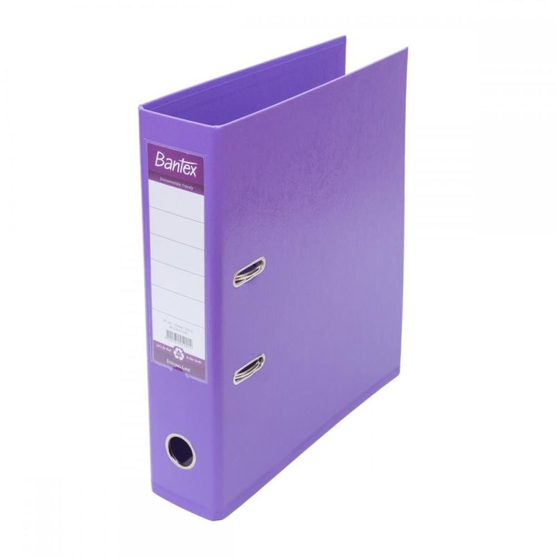BANTEX Lever Arch File Ordner Plastic A4 7cm [1450 21] - Lilac