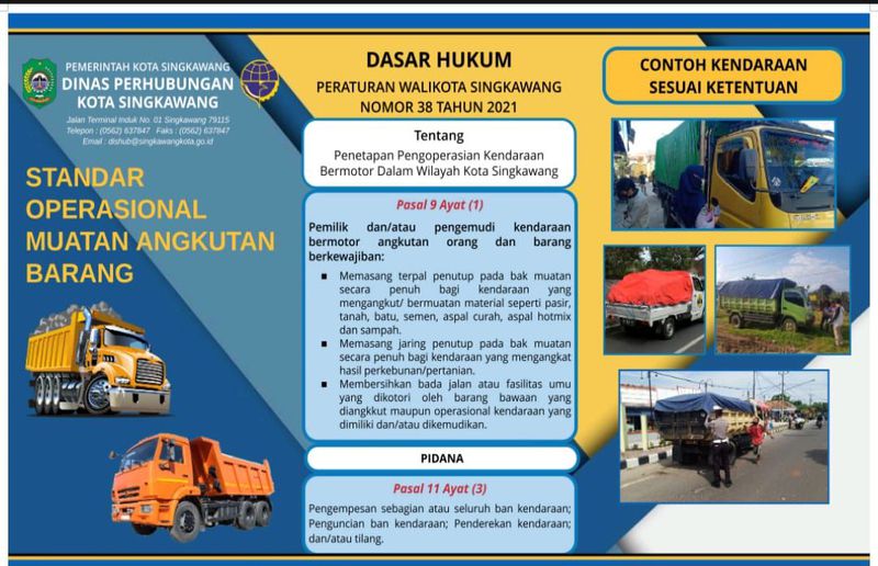 LEAFLET STANDAR OPERASIONAL MUATAN ANGKUTAN BARANG