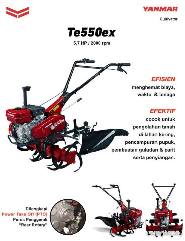 Yanmar Cultivator Te 550 eX
