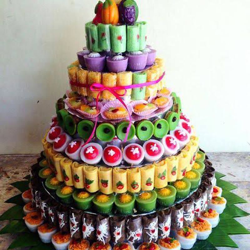 Tumpeng Kue Basah 1 Tampah 200 Pcs (Minimal Jumlah Order 50) - Variasi ...