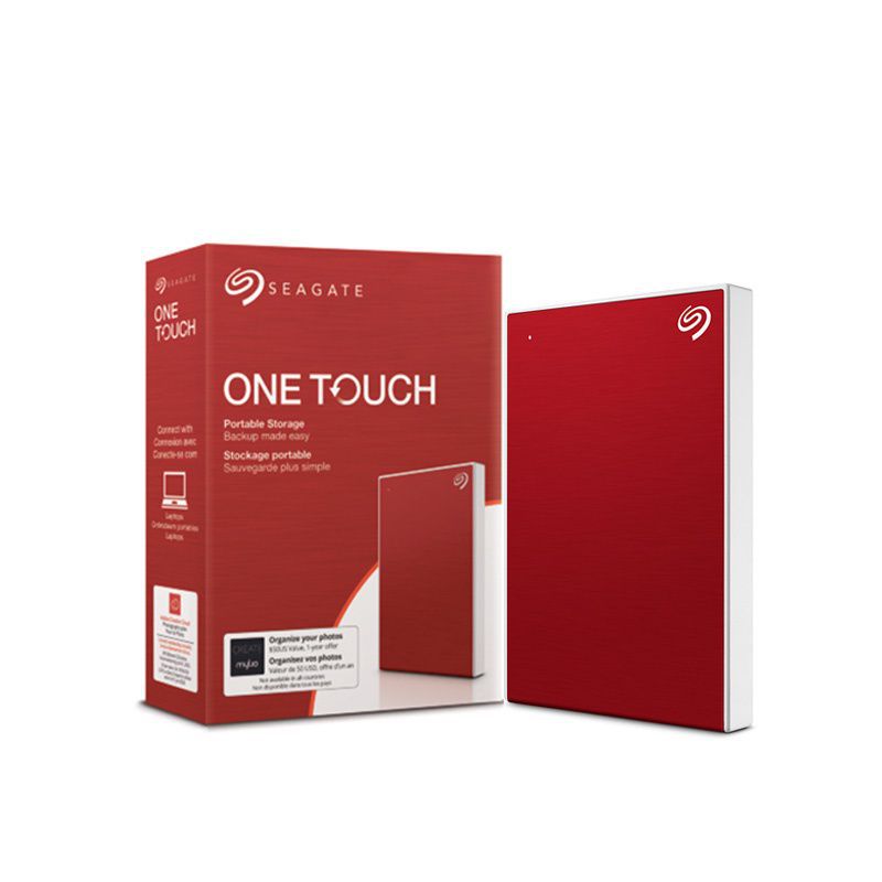 Seagate HDD External One Touch - 2.5 inch - 2 TB - Red - Garansi Resmi 3 th
