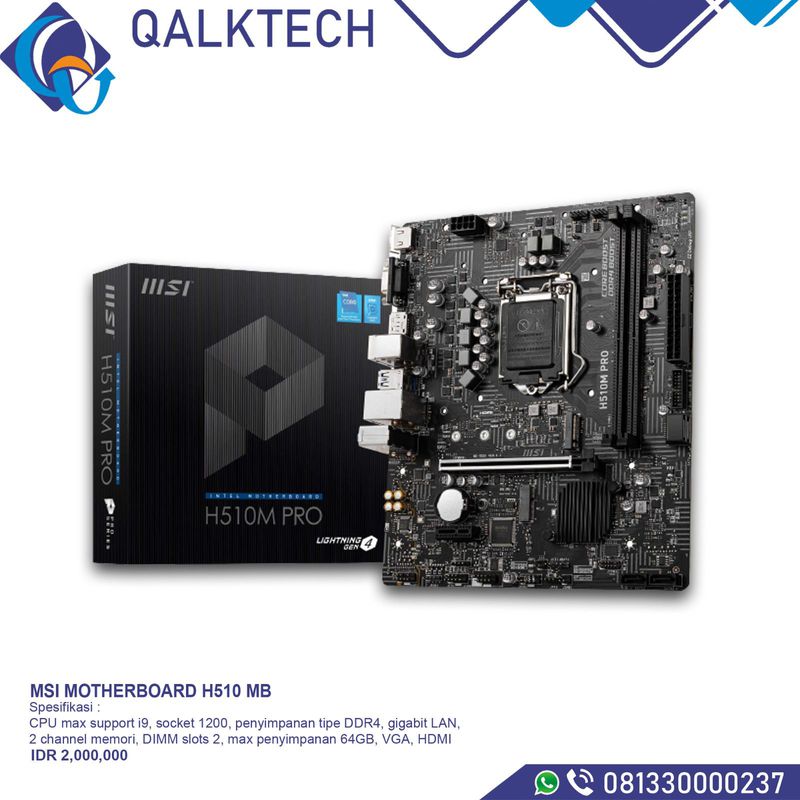 MSI MOTHERBOARD H510 MB