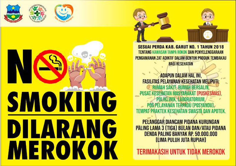 Wall Frame Acrylic A2 insert paper Larangan merokok