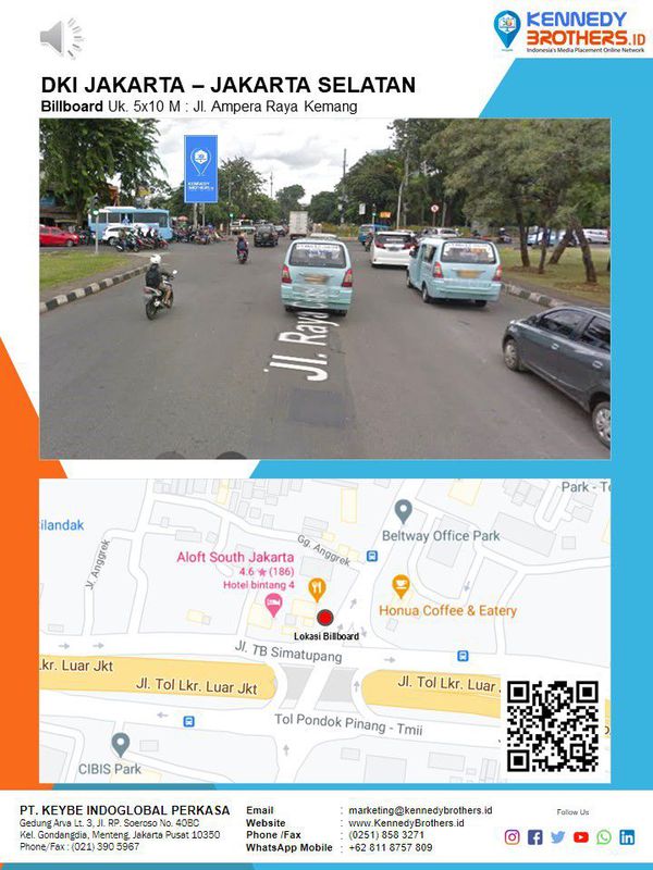 Media Luar Ruang Billboard 5x10 - Jl. Ampera Raya Kemang - Kota Jakarta ...