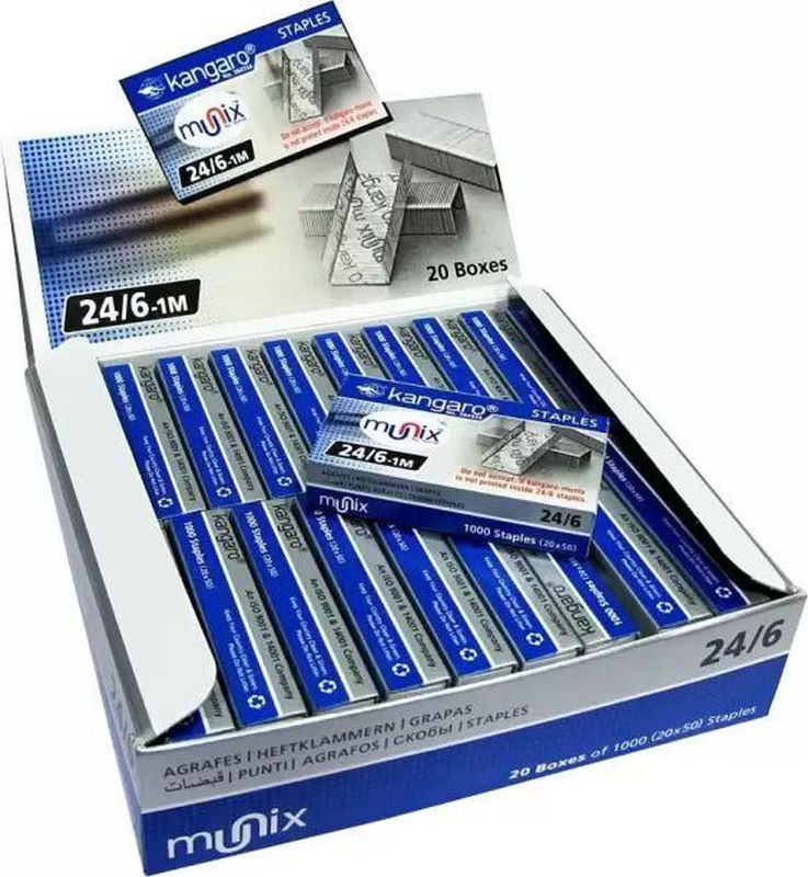 Stapler Pins Staples 24/6 1000 Pack - Paper Shop & More Rexel Staples No 56