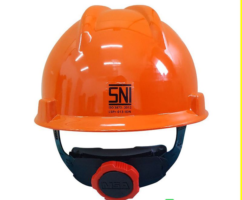 HELM SAFETY SNI MSA FASTRACK ORANGE