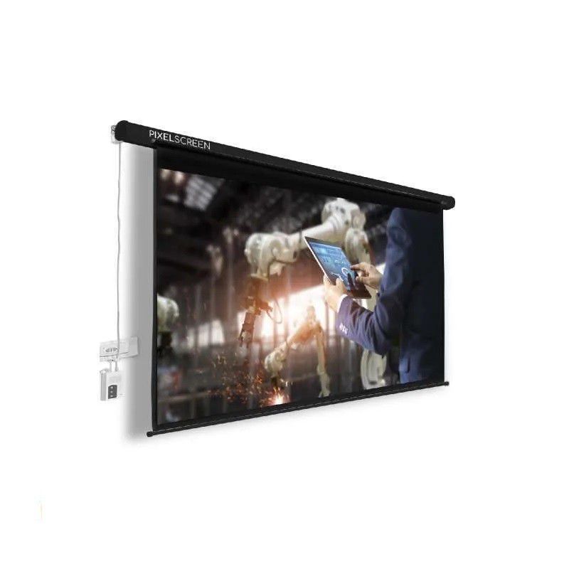 PIXELSCREEN Screen Projector Motorized 120 inch Metal Case Screen Projector