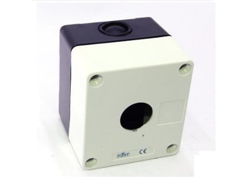 BOKS PUSH BUTTON STATION 1 HOLE 22MM BX1-22 FORT 1 LOBANG, PUTIH HITAM