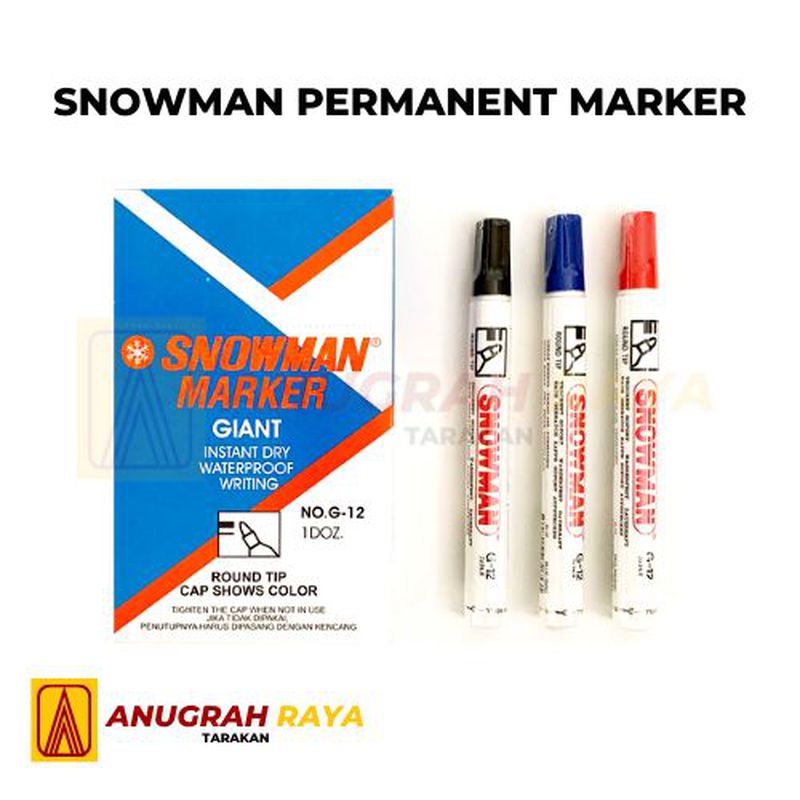 SPIDOL PERMANENT SNOWMAN - Merah