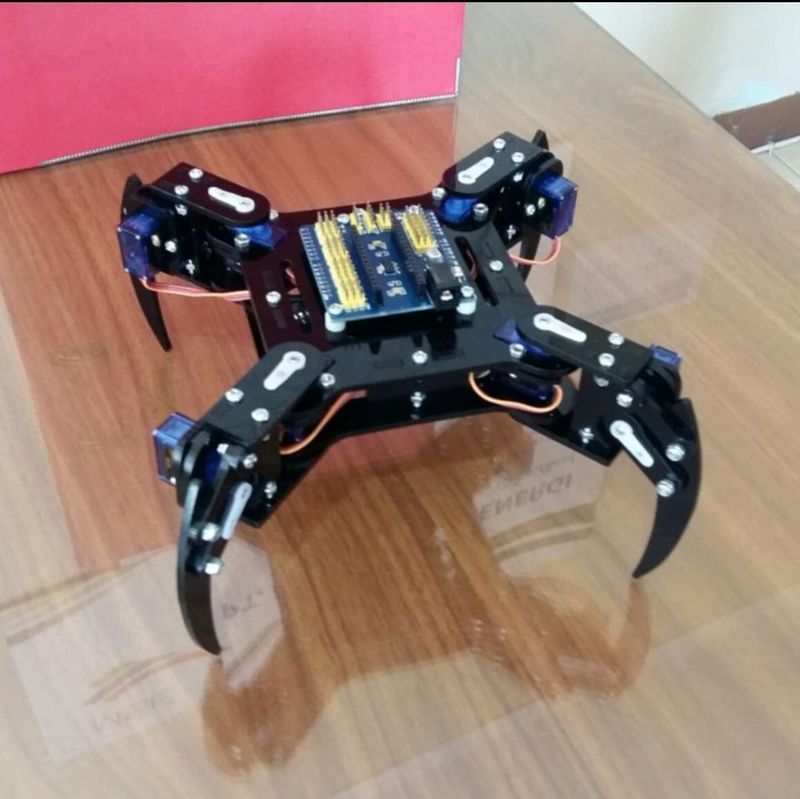 Robot Spider Quadruped Basic Servo SG90, GG90s, MG90, MG90s, Arduino Mix
