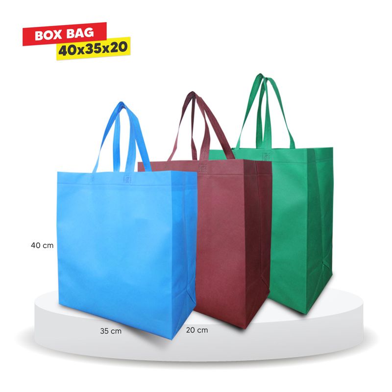 Tas Sembako Jumbo Tas Laundry Besar Tas Spunbond Besar Polos Ukuran 40x35x20 goodiebag jumbo