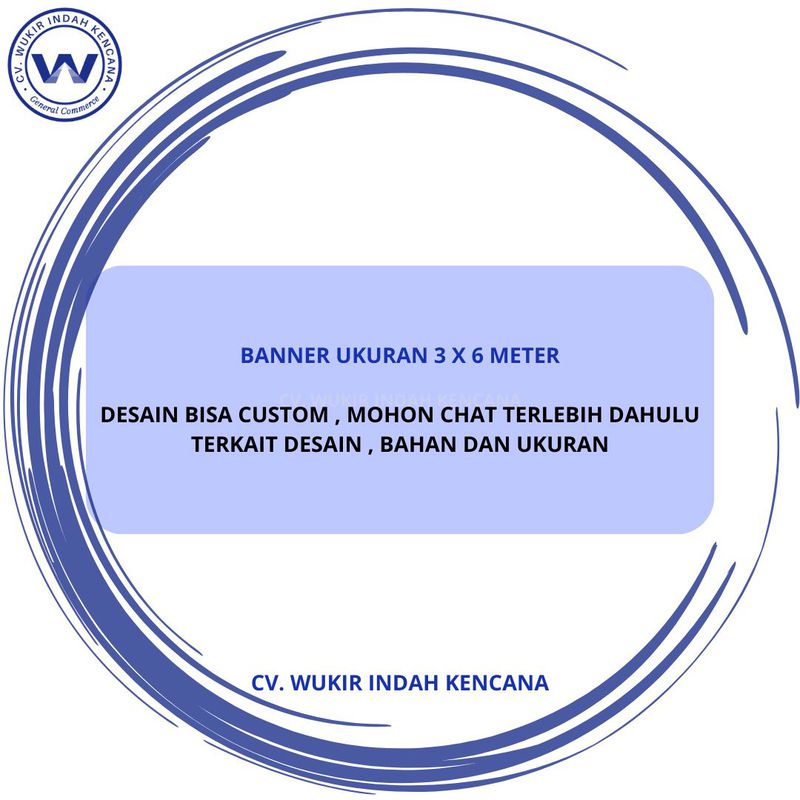 Banner Ukuran 3 Meter x 6 Meter