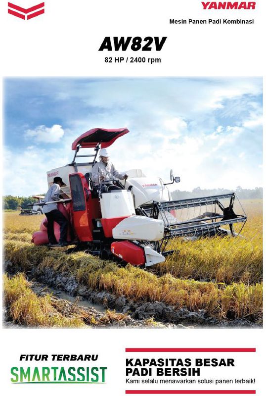 Yanmar Combine Harvester AW 82 V