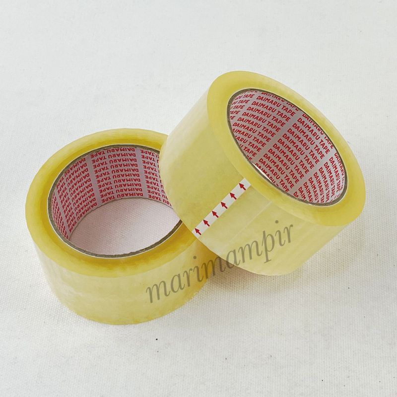 ISOLASI / LAKBAN DAIMARU TAPE 2 INCI / 48 MM 90 Y BENING / TRANSPARAN