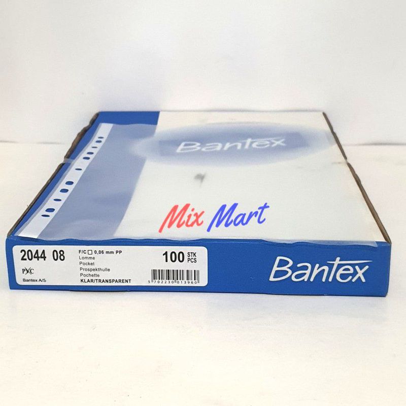 Bantex Pocket Folio F4 0.06mm PP Clear 2044 isi 100 lembar