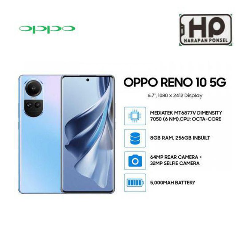 OPPO RENO 10 5G - ICE BLUE