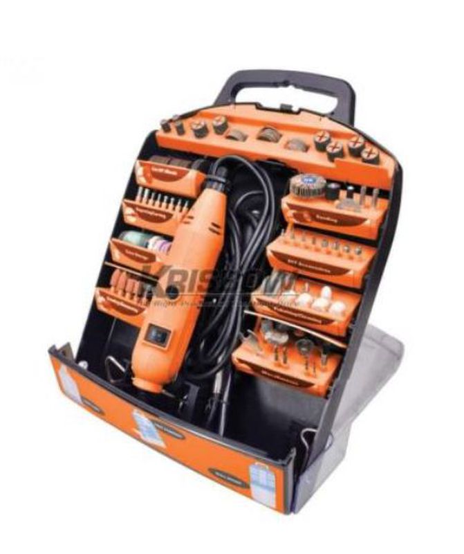 KRISBOW MINI GRINDER 3MM WITH ACC. 217 PCS IRDGS