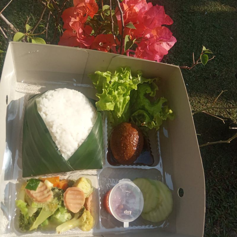 Nasi box telur semur