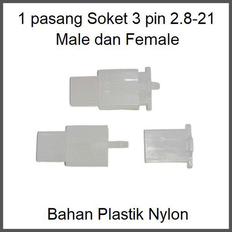 SOKET 3 pin - FEMALE