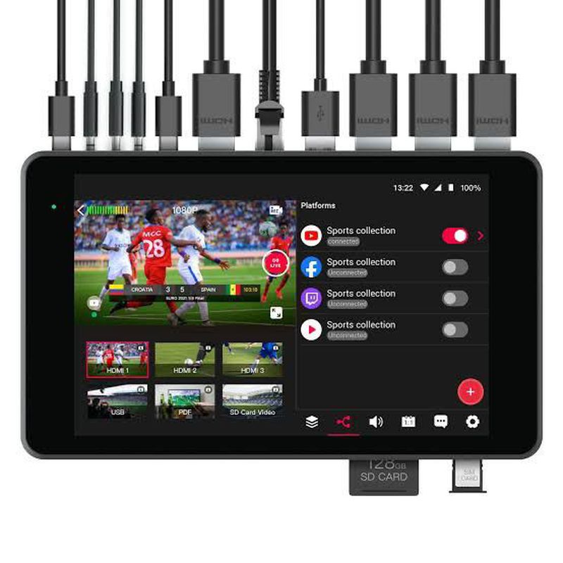 Portable Multi Camera Live Stream Device