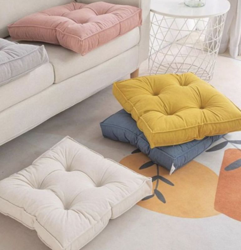 Bantal Duduk Lesehan 45X45X12 Cm Busa 1Kg