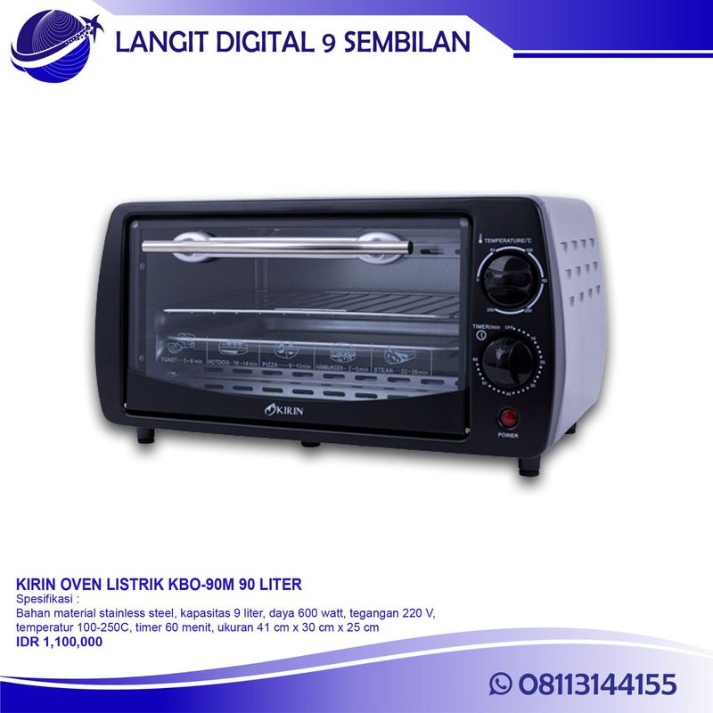 KIRIN OVEN LISTRIK KBO-90M 90 LITER