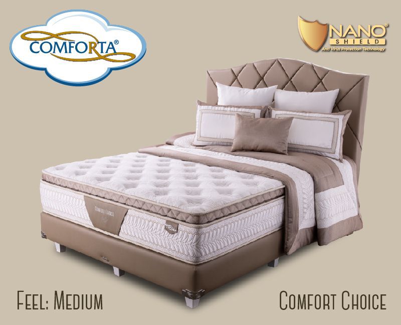 Set Kasur Comfort Choice 200 + Divan Headboard Diamante 200