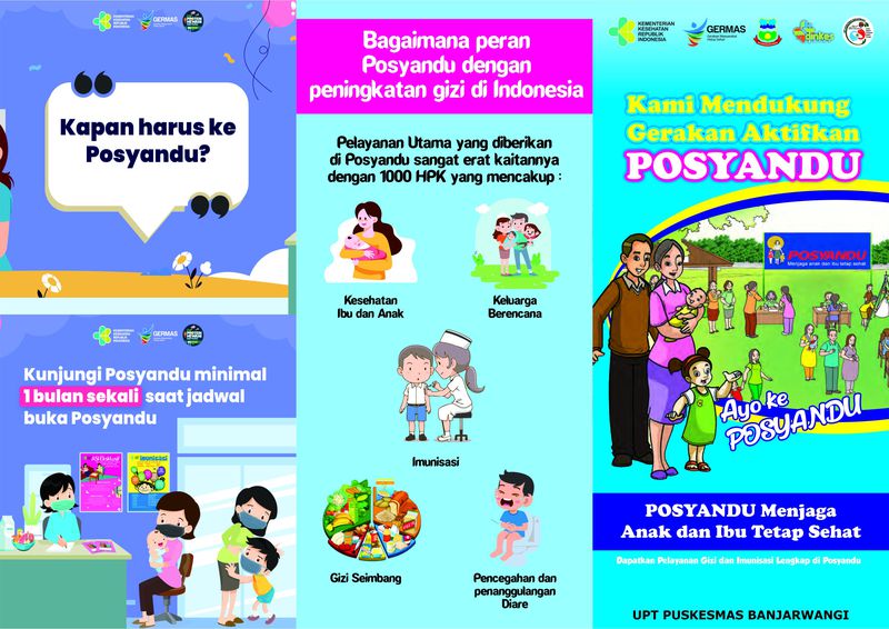 Leaflet aktifkan Posyandu BNJRWNGI