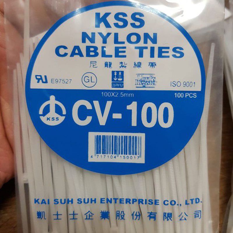 KSS Cable Ties 100 Putih @100 CV-100