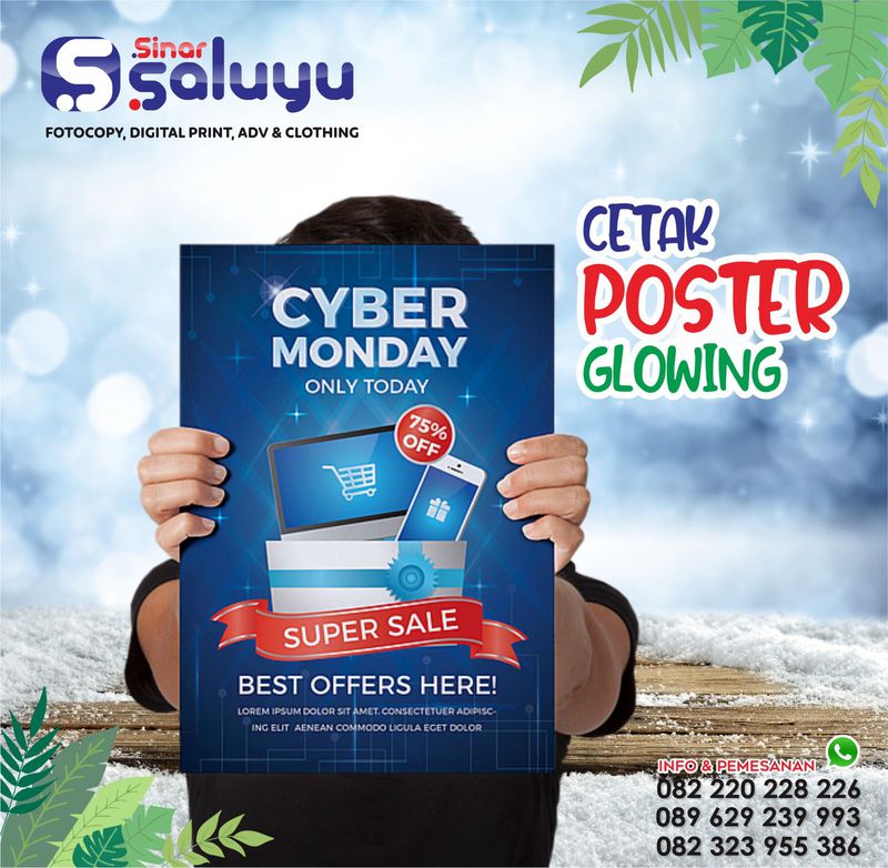 Poster Medium Bahan Kertas