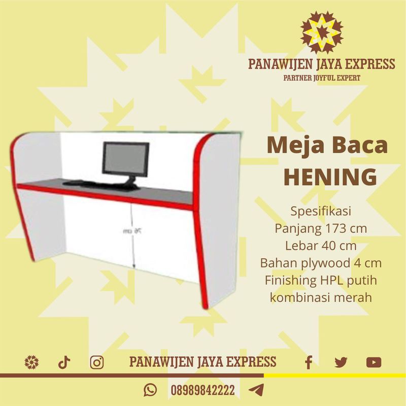 Meja Baca Hening, meja laboratorium, meja komputer, meja lab bahasa ...