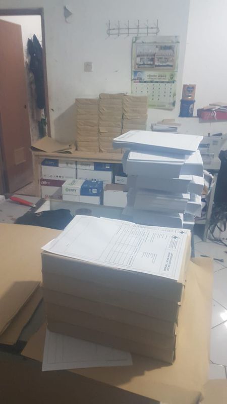 Custom Cetak Form 1/2 Folio Bahan HVS 70 Gram 1 sisi / 1 muka / 1 warna ...