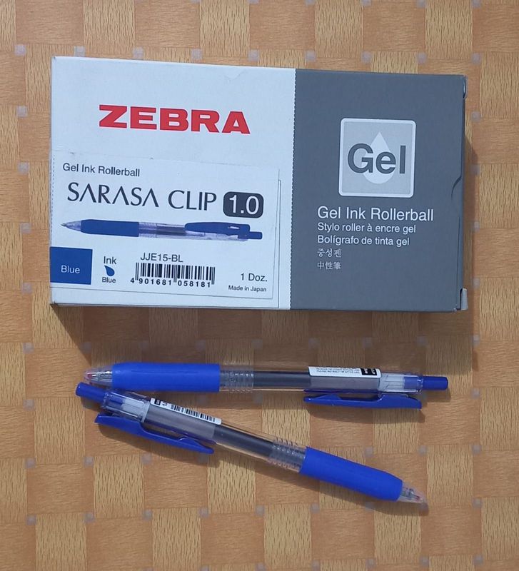 PULPEN GEL ZEBRA SARASA 1,0 Biru