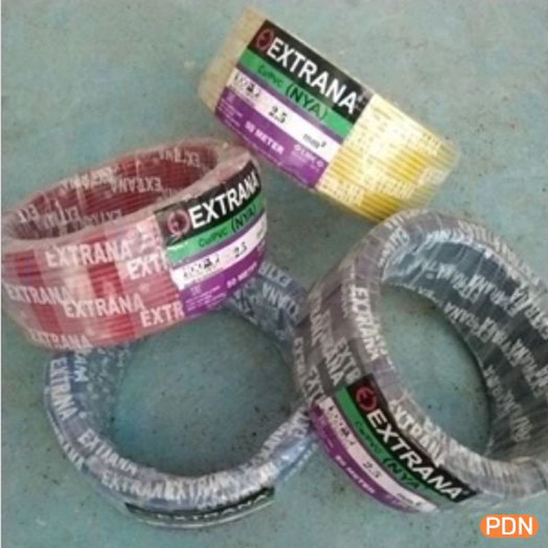 Kabel EXTRANA NYA 1x2 5 mm Kabel Listrik Tembaga Kuningan Panjang 50 ...